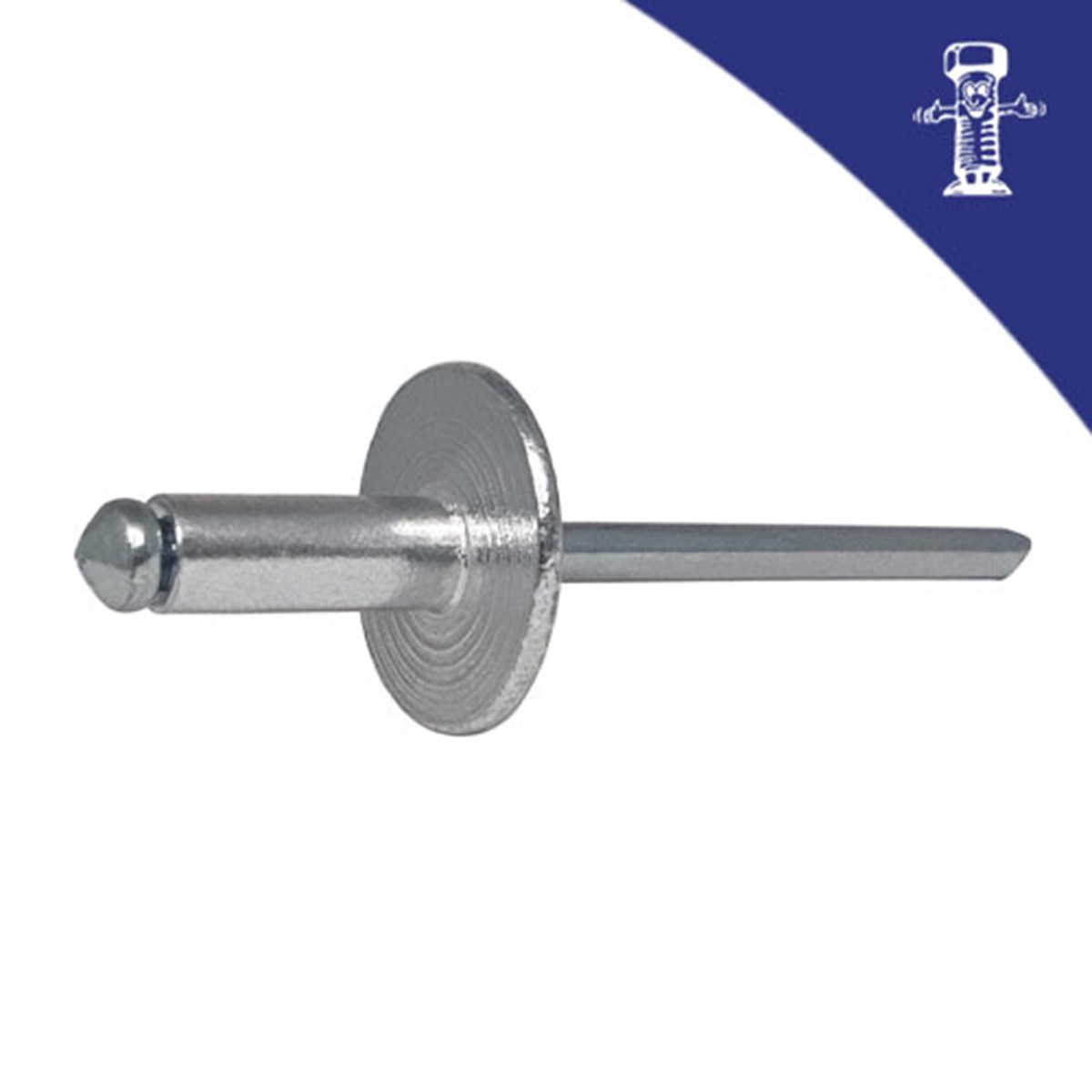 Pop zakovica DIN 7337 4.8x14 Al ŠIROKA T14 [0012900]
